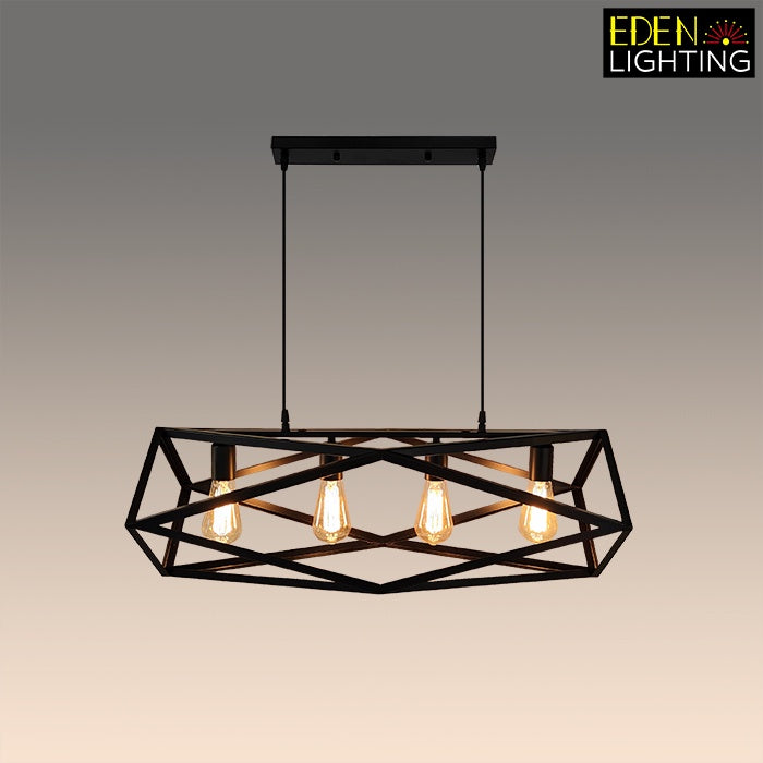 Iron Pendant Light Black 2930-4 – Eden Lighting