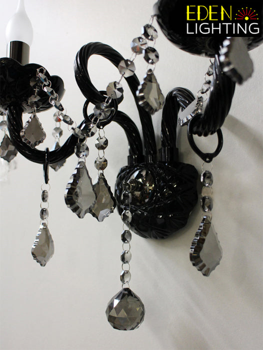 9196-2W black wall light Marquis – Eden Lighting