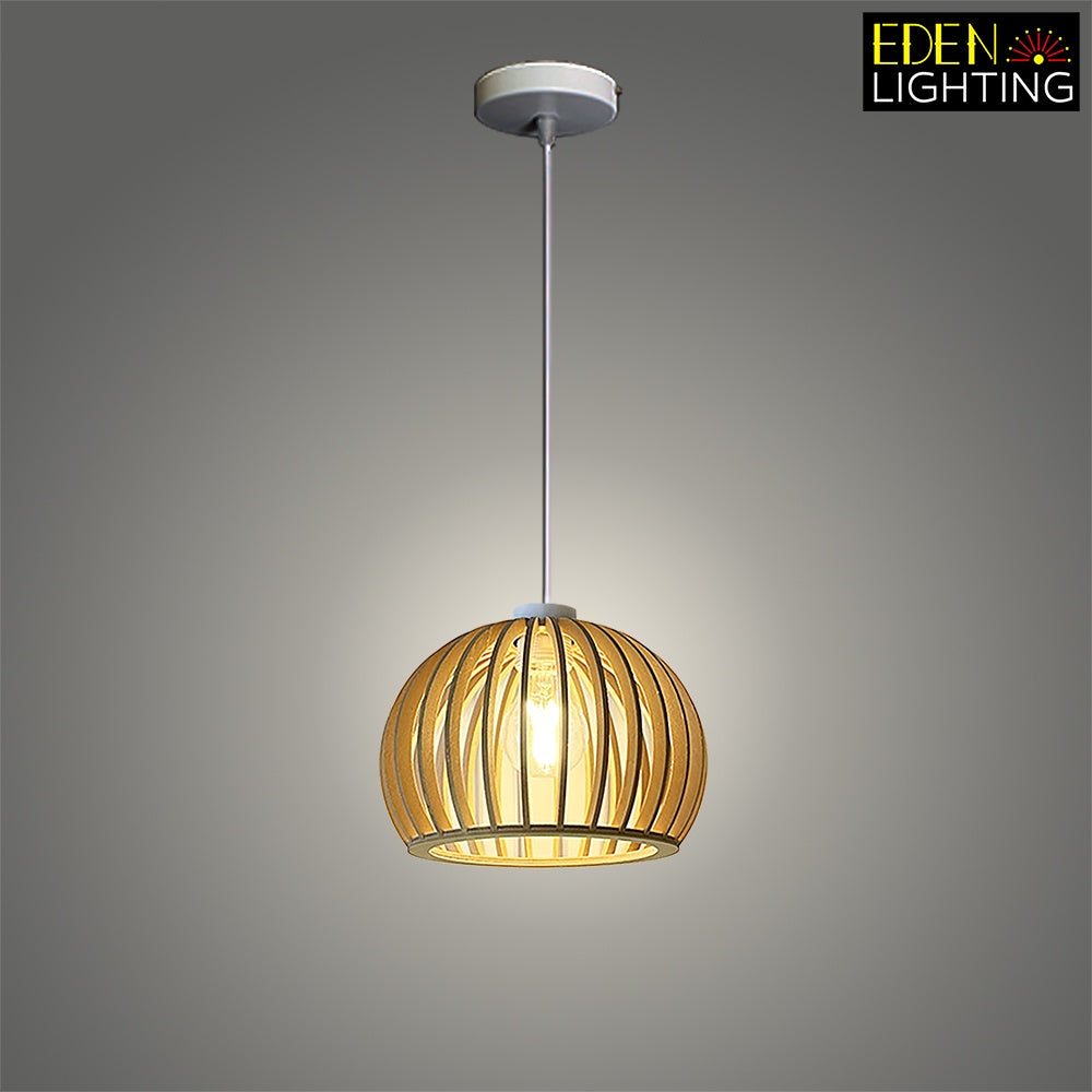wood05-230 Natural Jasper Pendant Light – Eden Lighting