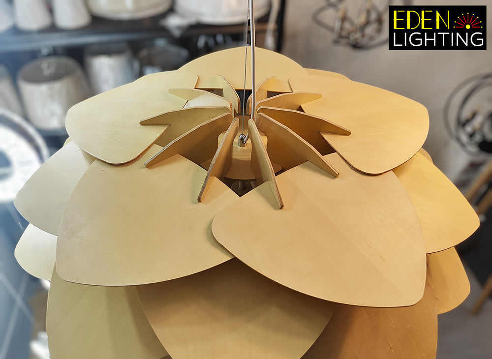Wood P2-800 Pinecone pendant light – Eden Lighting
