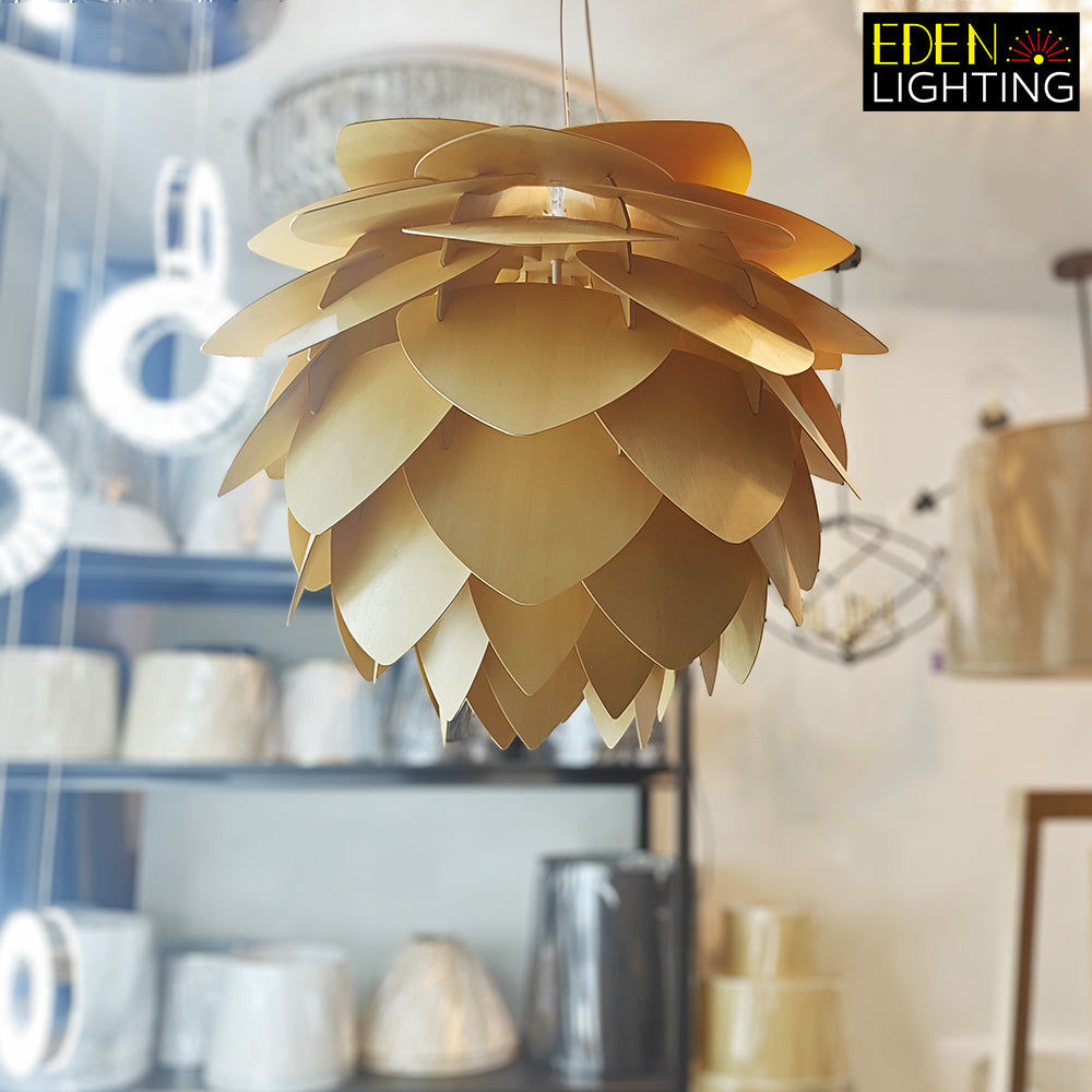 Wood P2-800 Pinecone pendant light – Eden Lighting