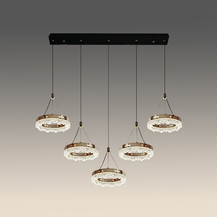 LED Pendant light Color change Brass color 51055-5 – Eden Lighting