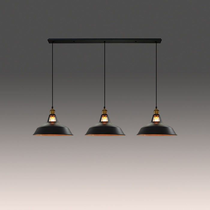 Pendant light Black bar with TBD-300 BK/GD – Eden Lighting