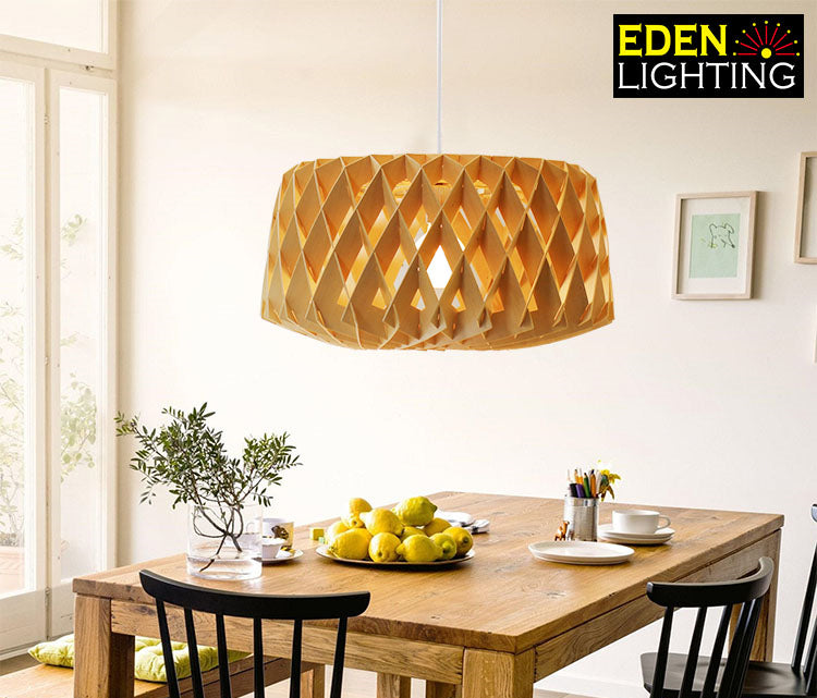 Pendant light Natural Wooden Wood02-600mm – Eden Lighting