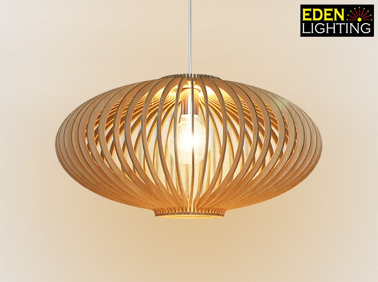 Wood P4-580 (M) Natural Milo pendant light – Eden Lighting