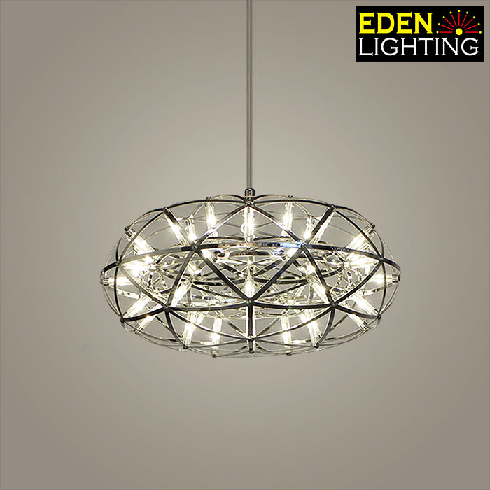 LED Pendant light Chrome 8123-400mm – Eden Lighting