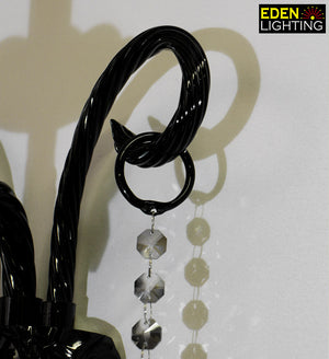 9196-1W black wall light Marquis – Eden Lighting