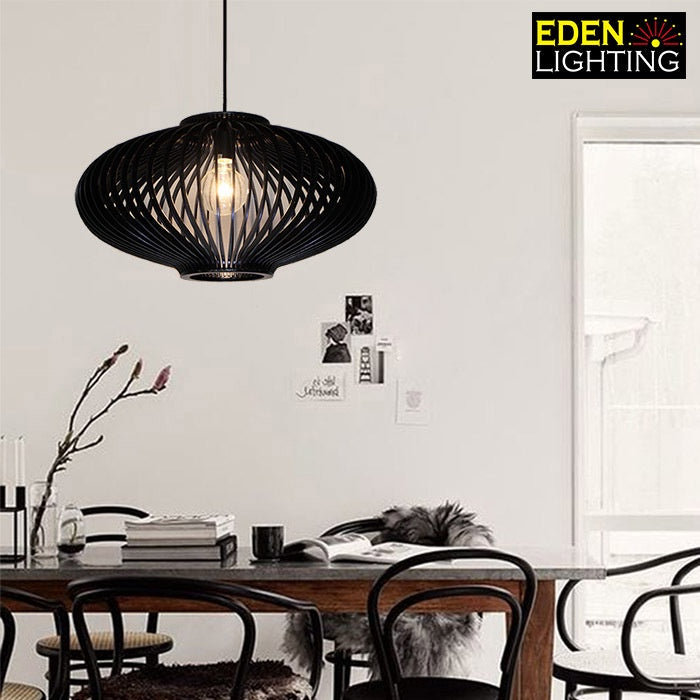 Wood P4-450 Black (F) Milo pendant light – Eden Lighting
