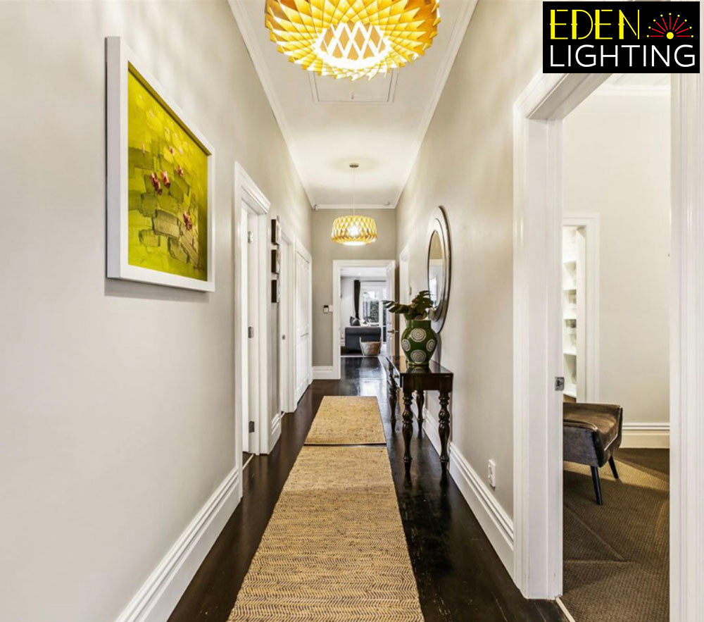 Wood02-600 Natural Wanda pendant light – Eden Lighting